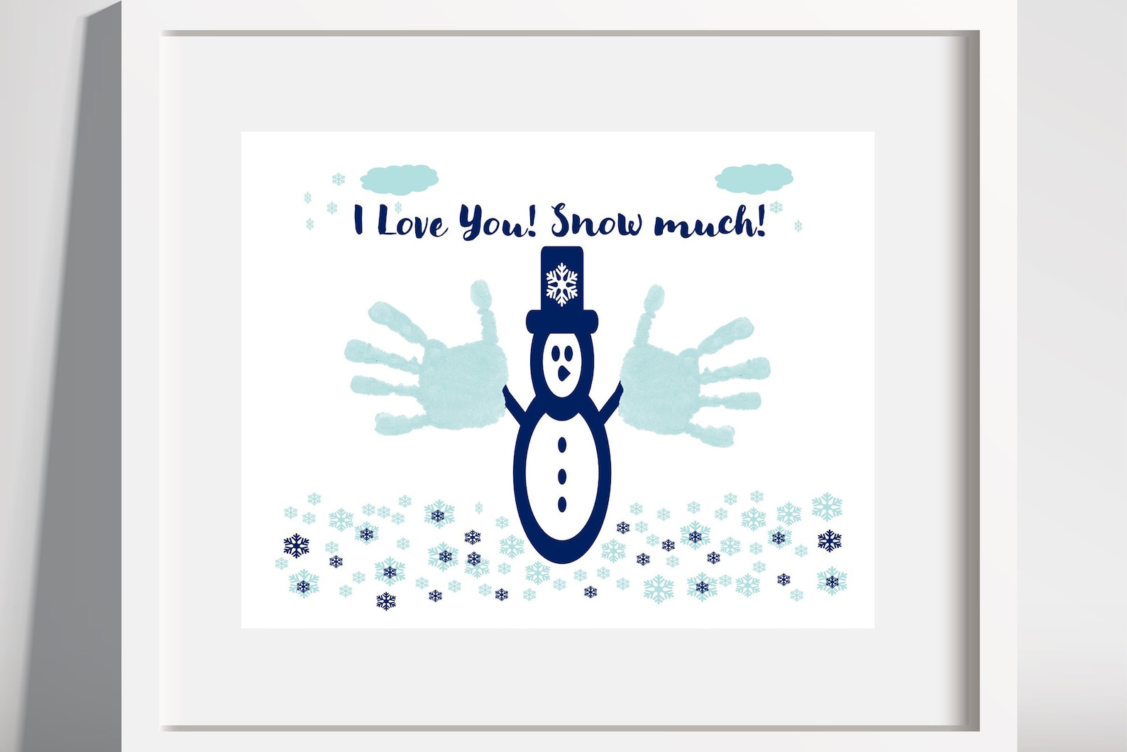I Love You Snow Much Printable, Winter Craft for Kids, Christmas Card ...