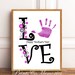 Mother's Day Gift, Love Handprint Art, Mother's Day Art Craft for Baby ...