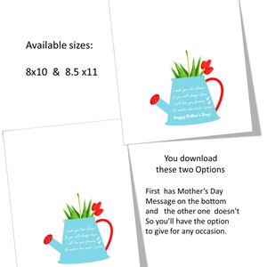 Mother's Day Craft for Kids, Flower Handprint Art, Watering Can ...