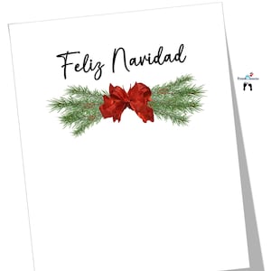 Feliz Navidad, Handprint Art, Christmas Spanish Printable, DIY ...