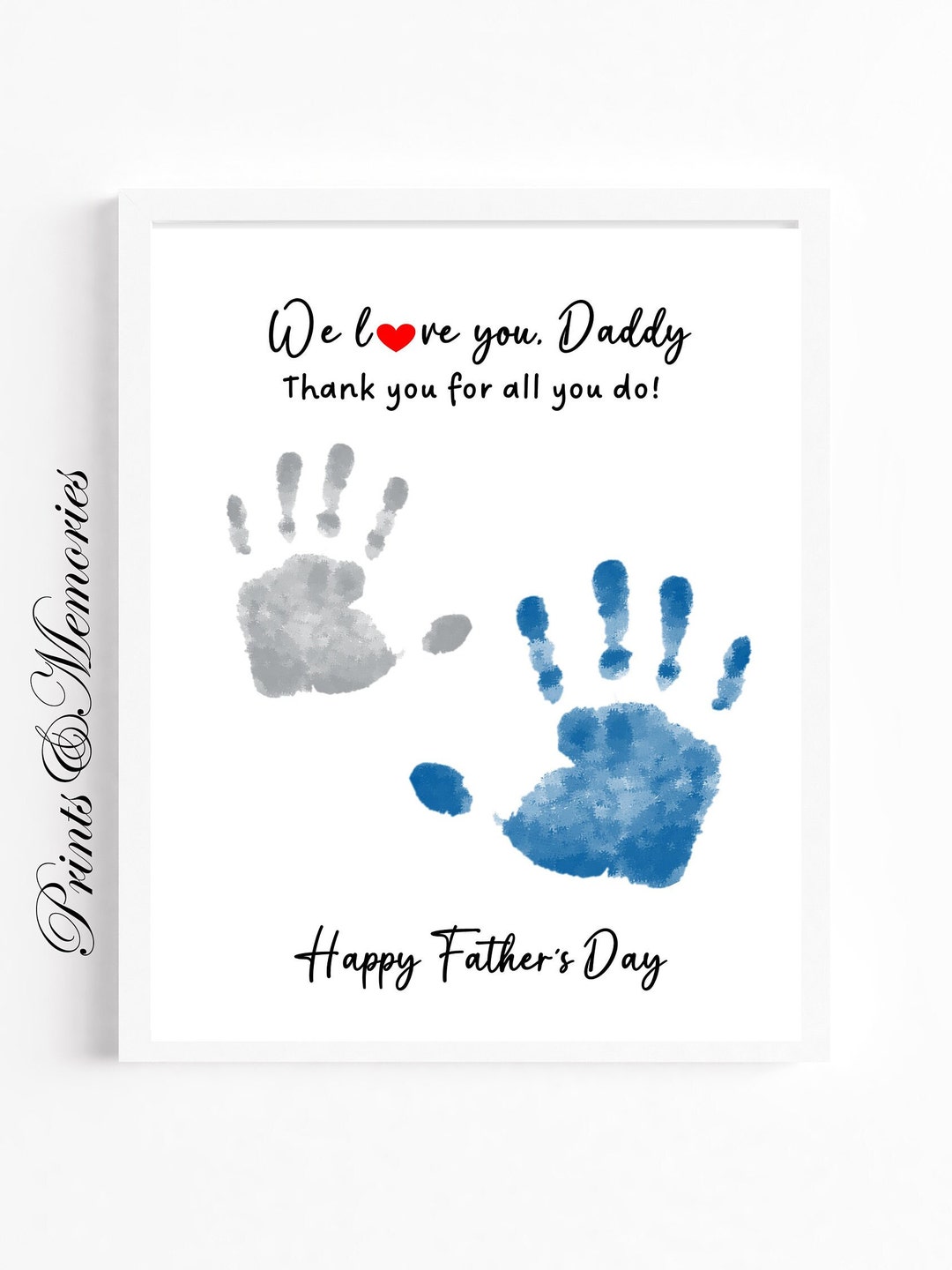 Father's Day Craft for Kids, Handprint Art, DIY Art Card, Gift From ...
