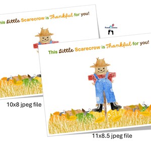 Scarecrow Handprint Art: Thanksgiving Fall Craft (digital Download) - Etsy