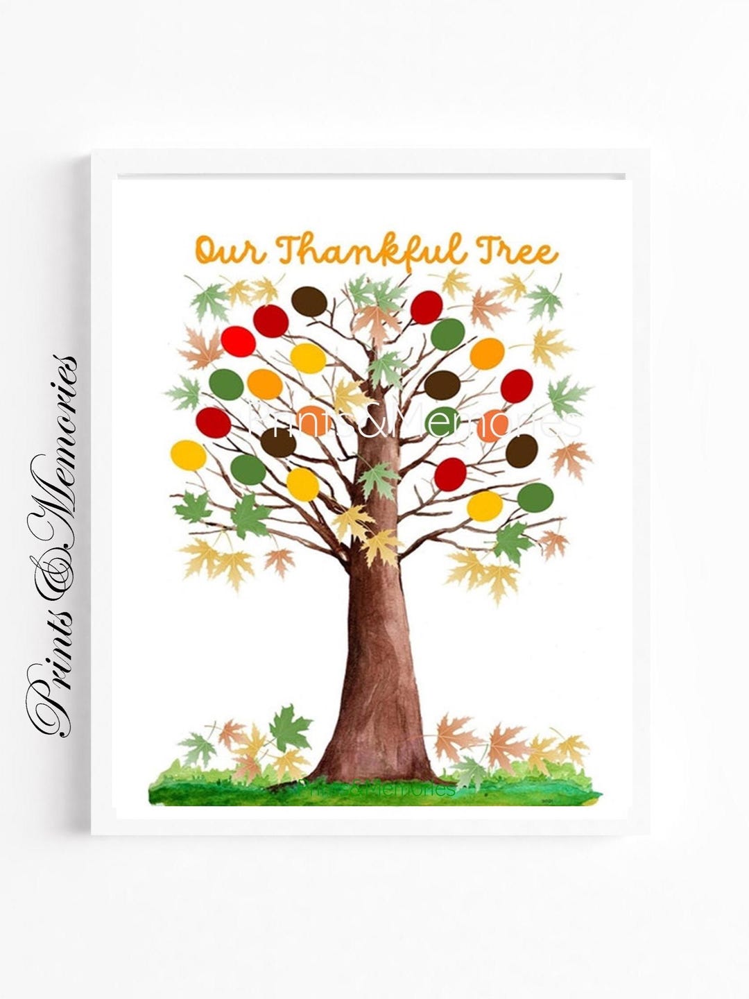 Thanksgiving Fingerprint Art Craft – Thankful Tree Family Activity ...