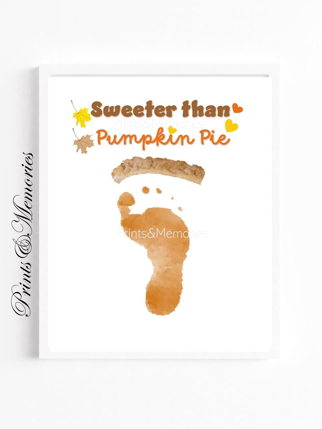 Thanksgiving Footprint Craft, Sweeter Than Pumpkin Pie Art, Fall ...