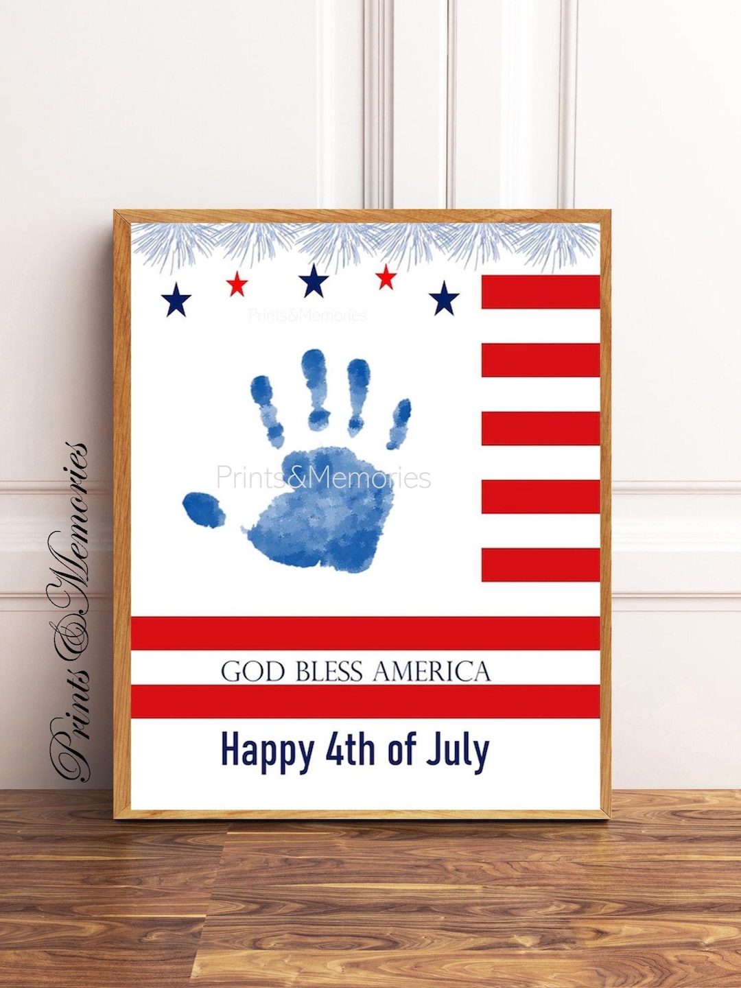 4th of July Handprint Art: American Flag DIY Craft (digital Download ...
