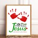 Christmas Handprint Art. Jesus is the Reason for the Season Printable ...