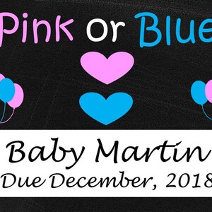 Pregnancy Announcement Printable, Baby Reveal, Gender Reveal Printable ...
