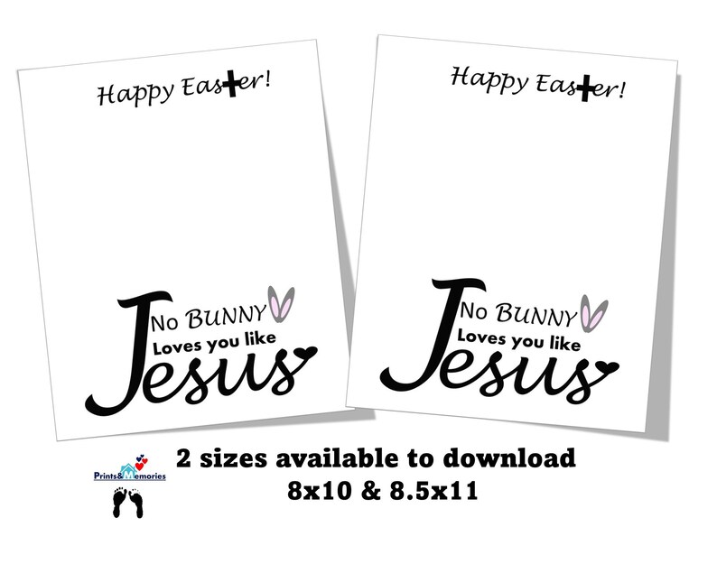 No Bunny Loves You Like Jesus Easter Handprint Craft for - Etsy