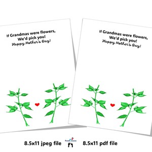 Mother's Day Gift for Grandma, If Grandmas Were Flowers Handprint Art ...