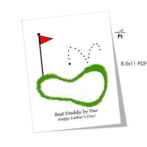 Best Daddy by Par, Golf Footprint, Father's Day Gift for Dad 2023 ...