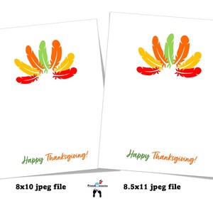 Thanksgiving Footprint Craft, Turkey Craft for Kids, Fall DIY Printable ...