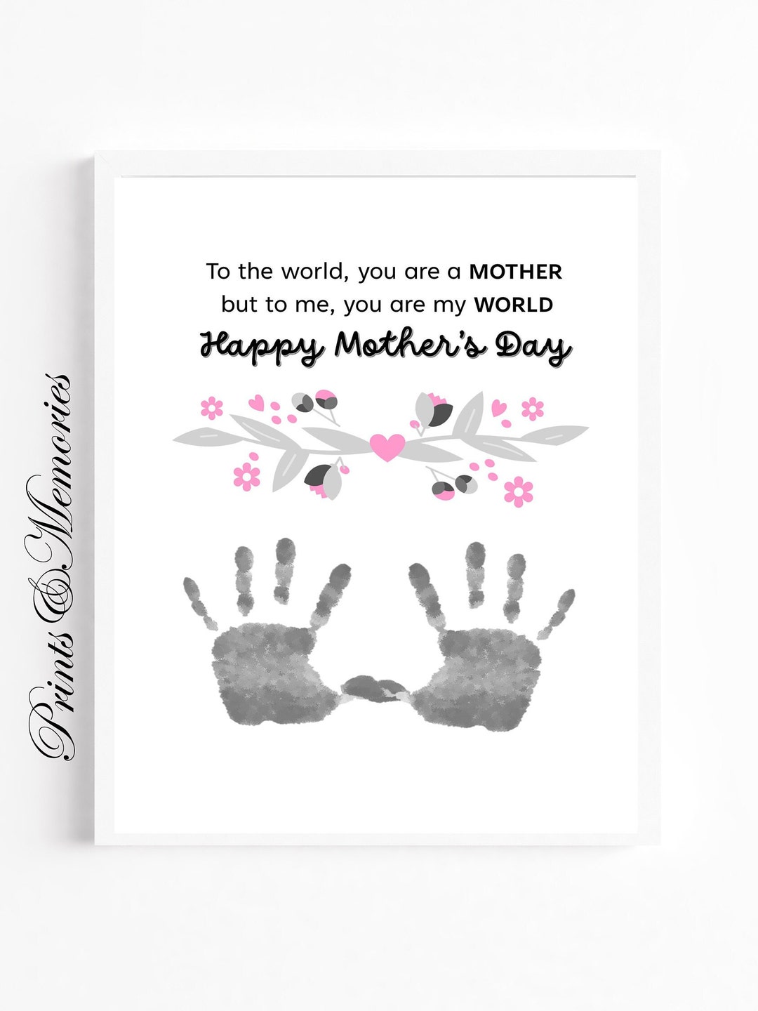 Mother's Day Quote, Handprint Art, Mother's Day Handprint Craft ...