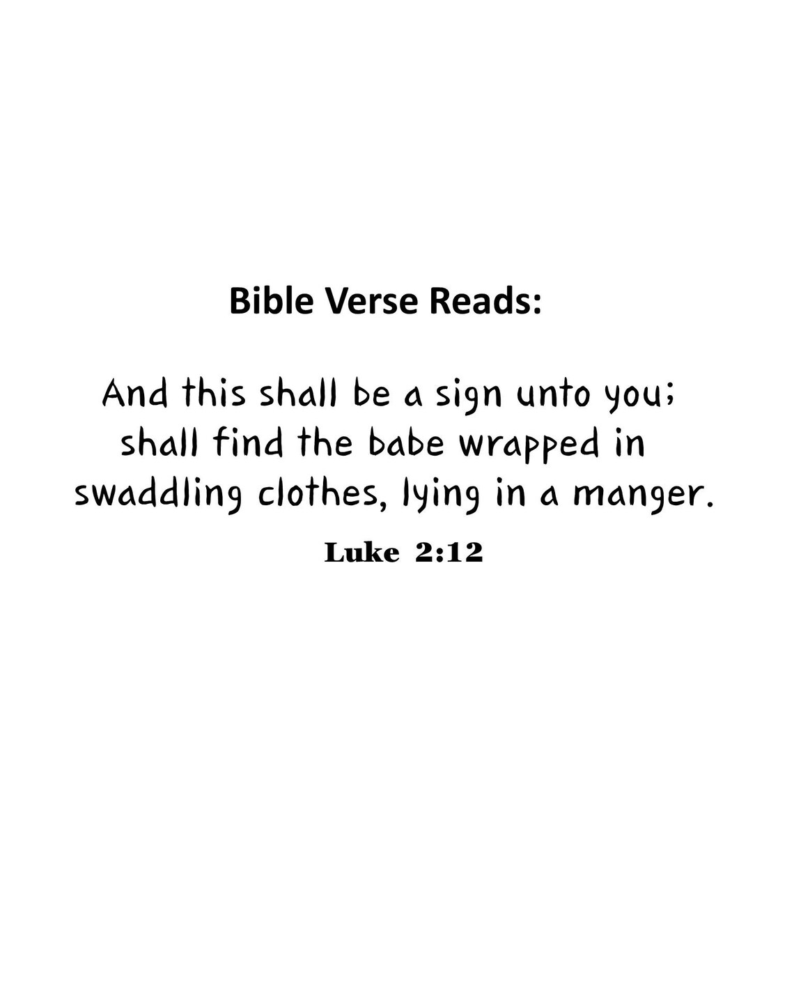 Christmas Nativity Handprint Art, Luke 2:12, Nativity Scene, Baby Jesus ...