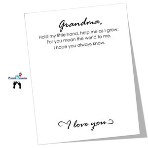 Grandma Handprint Poem, Mother's Day Craft for Baby Toddler Kid ...