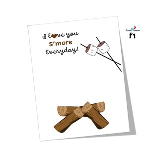 I Love You S'more Everyday, Campfire, Fire Handprint Art, Fall, Camping ...
