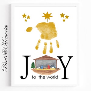 Christmas Christ Handprint Art - Etsy