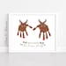 I/we Love You Deerly Handprint Art, Reindeer Handprint Craft, DIY Card ...