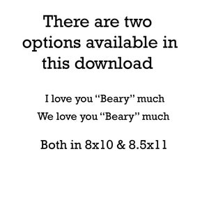 I (we) Love You Beary Much, Bear Footprint Art, Animal Footprint ...