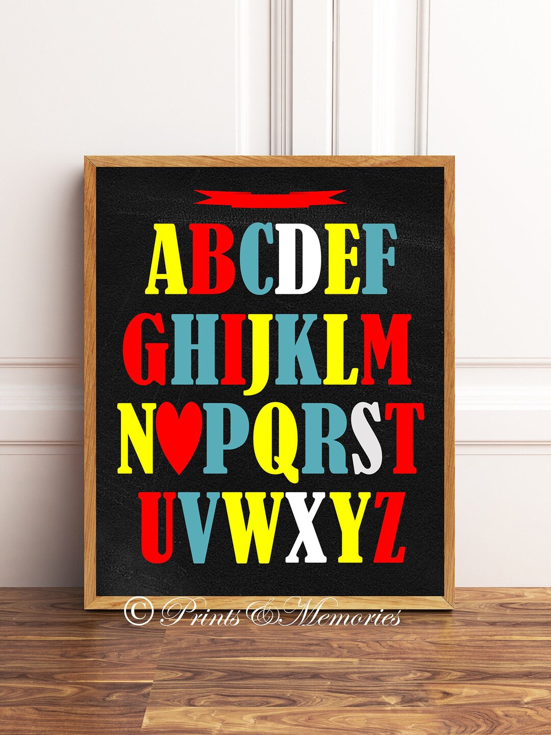 Alphabet, Letters, Alphabet Wall Art, Letters Wall Art, Play Room Decor ...