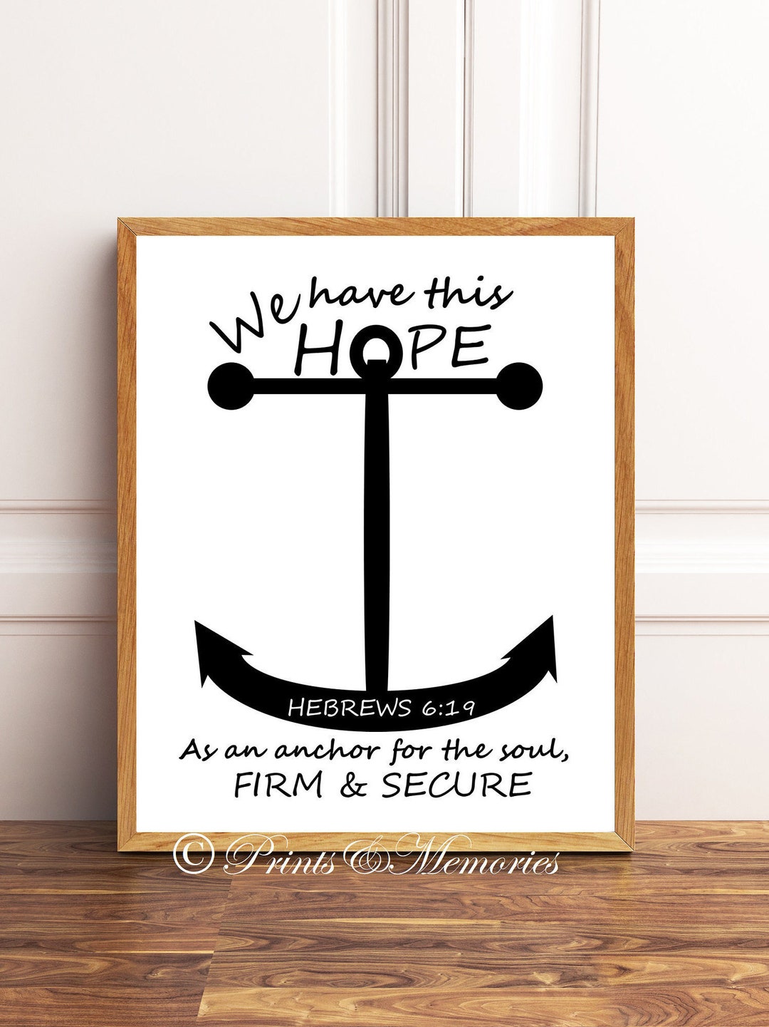 We Have This Hope as an Anchor for the Soul Printable, Firm & Secure ...
