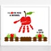 Apple Handprint Craft, I Love You a Bushel and a Peck. DIY Art Card ...