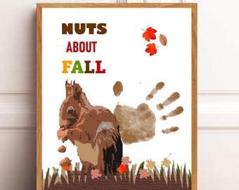 Handprint Squirrel - Etsy