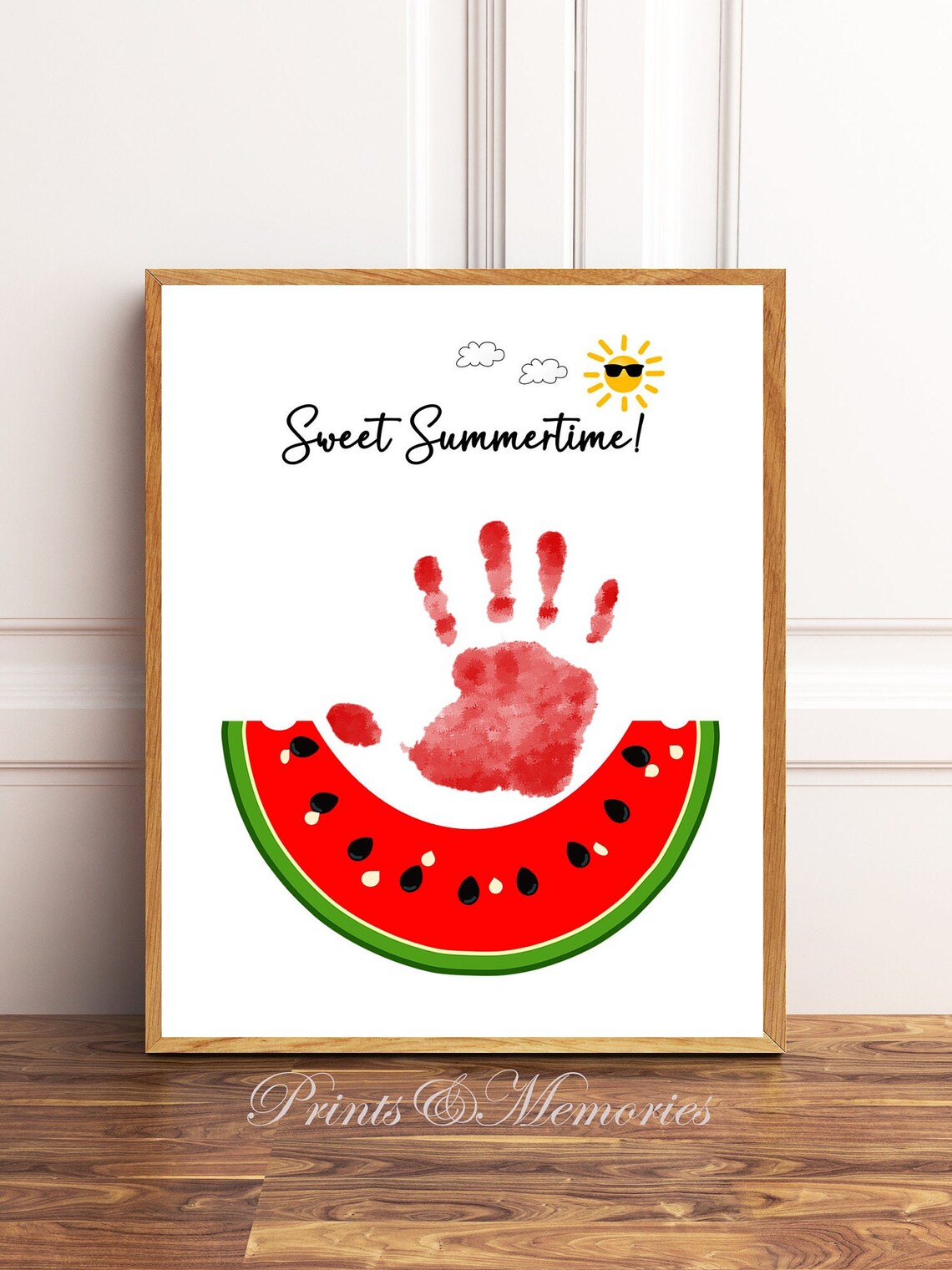 Watermelon Handprint Sweet Summertime Printable Summer Craft | Etsy