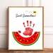 Watermelon Handprint, Sweet Summertime Printable, Summer Craft for Kids ...