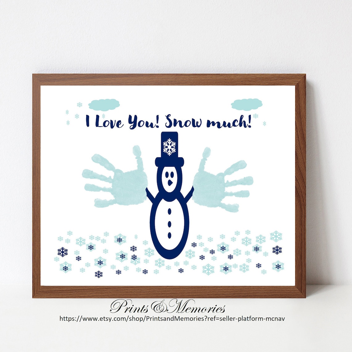 I Love You Snow Much Printable Winter Craft for Kids - Etsy