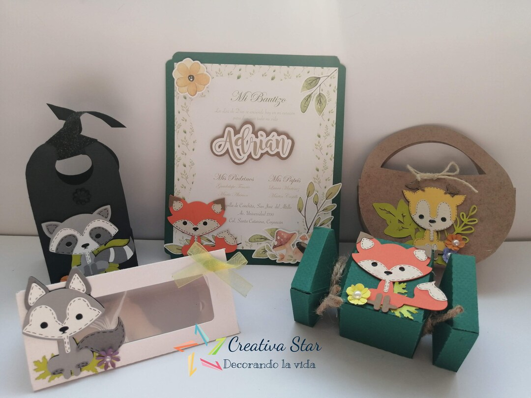 12 Animal-themed Decorated Boxes of the Forest - Etsy