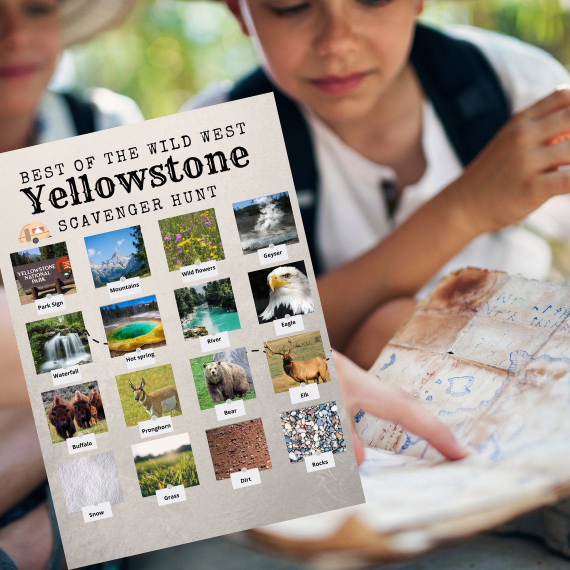 Yellowstone Scavenger Hunt for Kids - Etsy