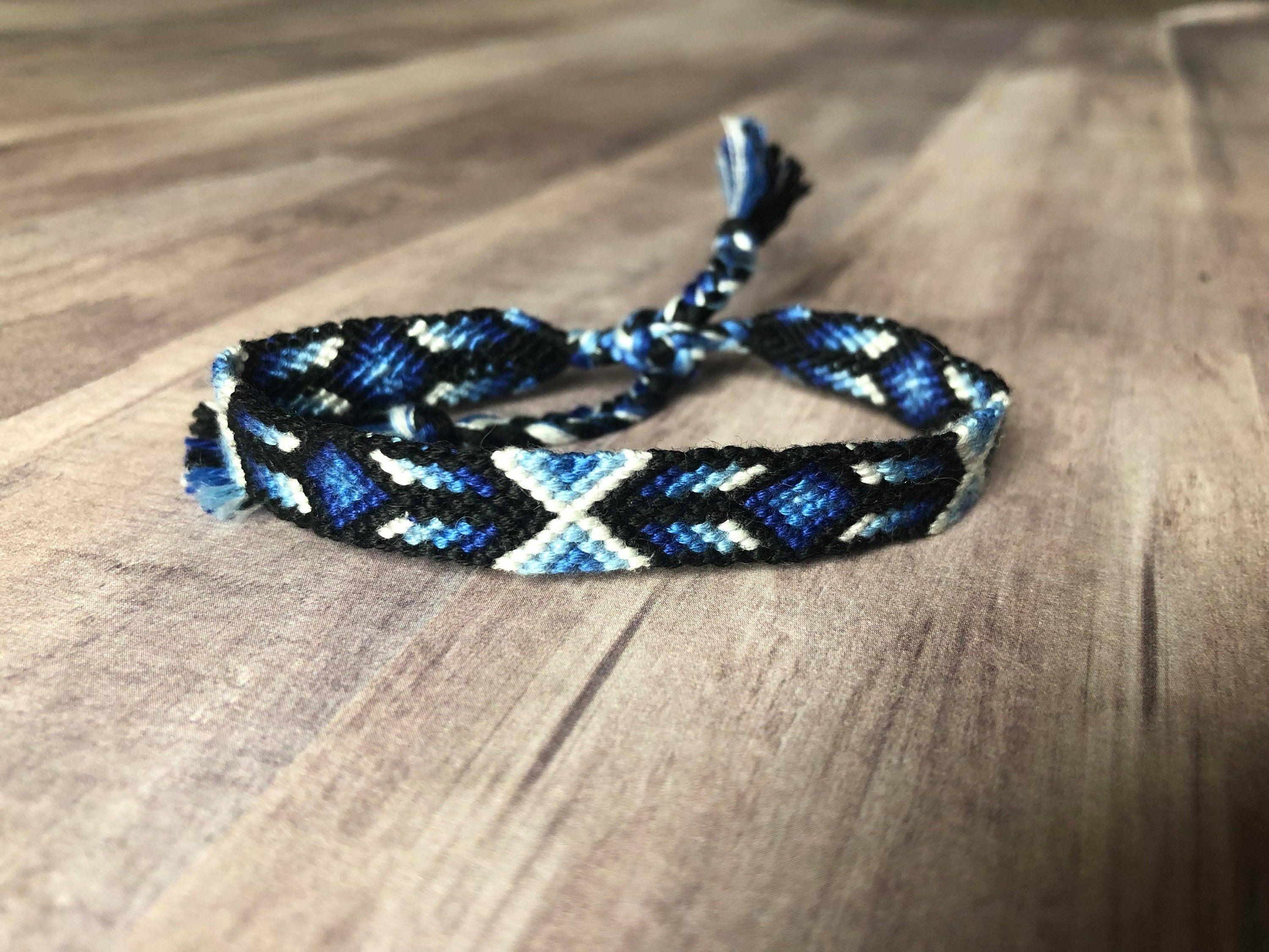Dark Blue Ombre Friendship Bracelet - Etsy