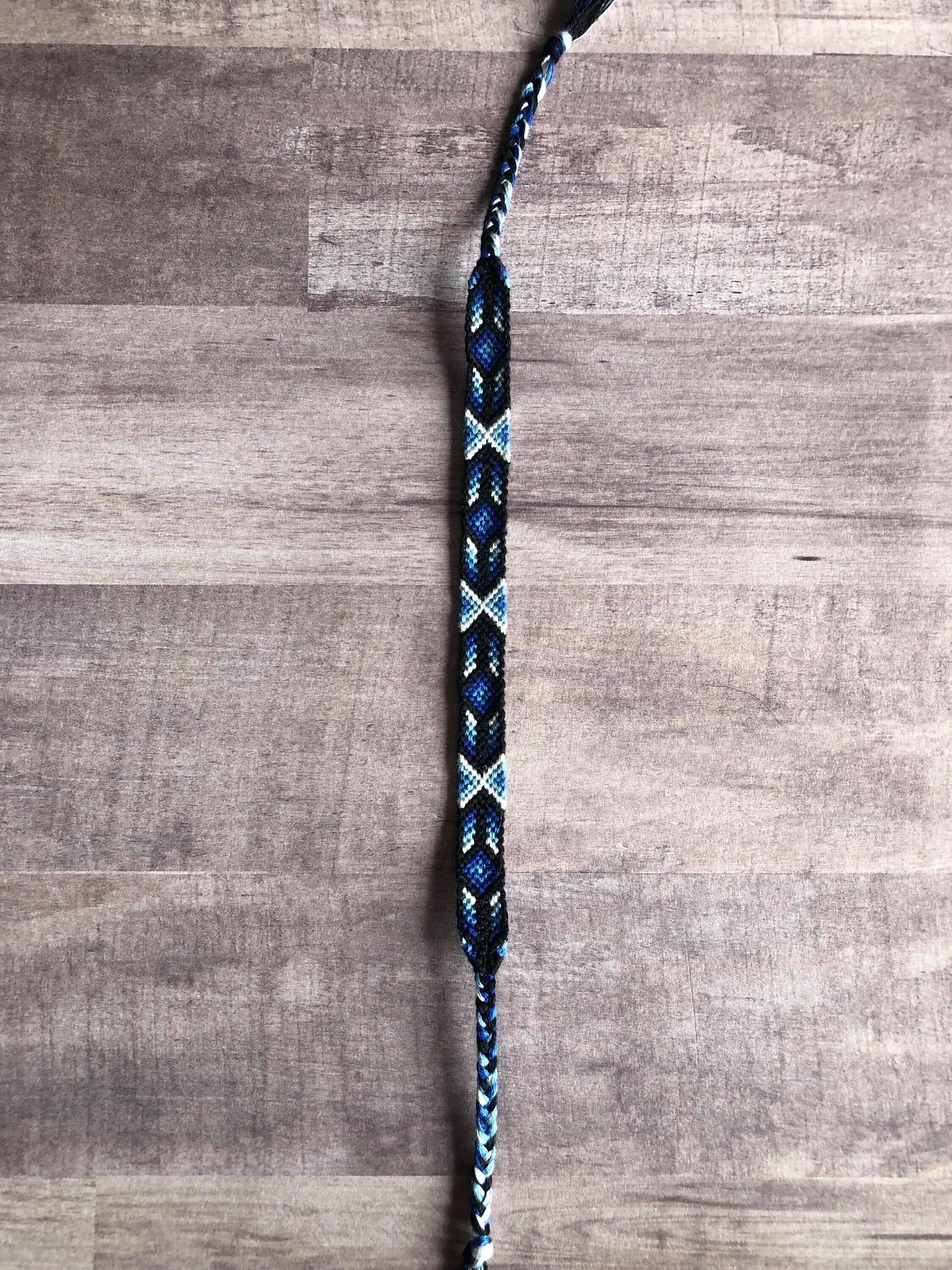 Dark Blue Ombre Friendship Bracelet - Etsy