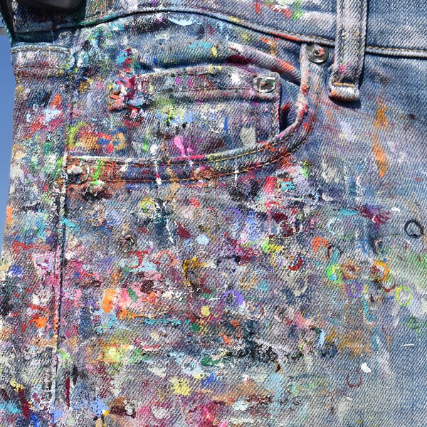 Abstract Jeans - Etsy