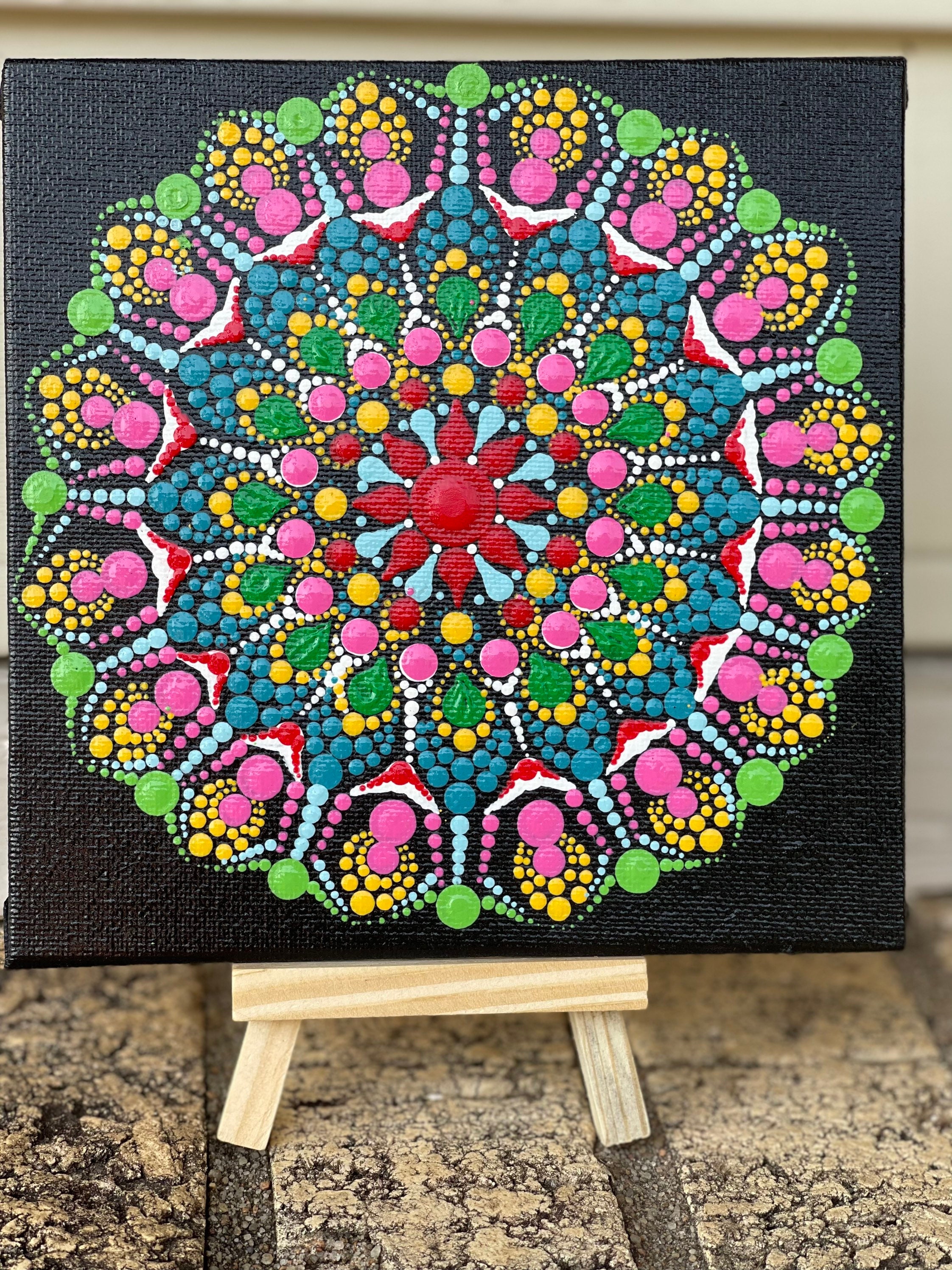 Dot Mandala Paintings on Canvas - Etsy