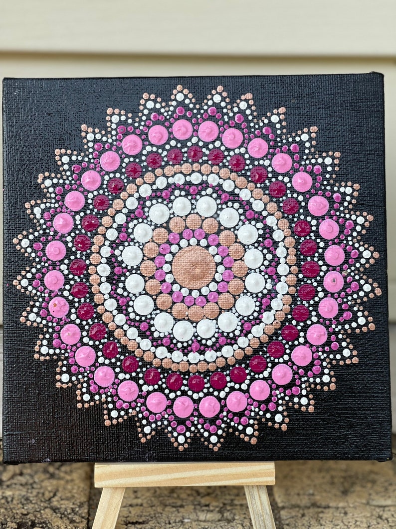 Dot Mandala Paintings on Canvas - Etsy