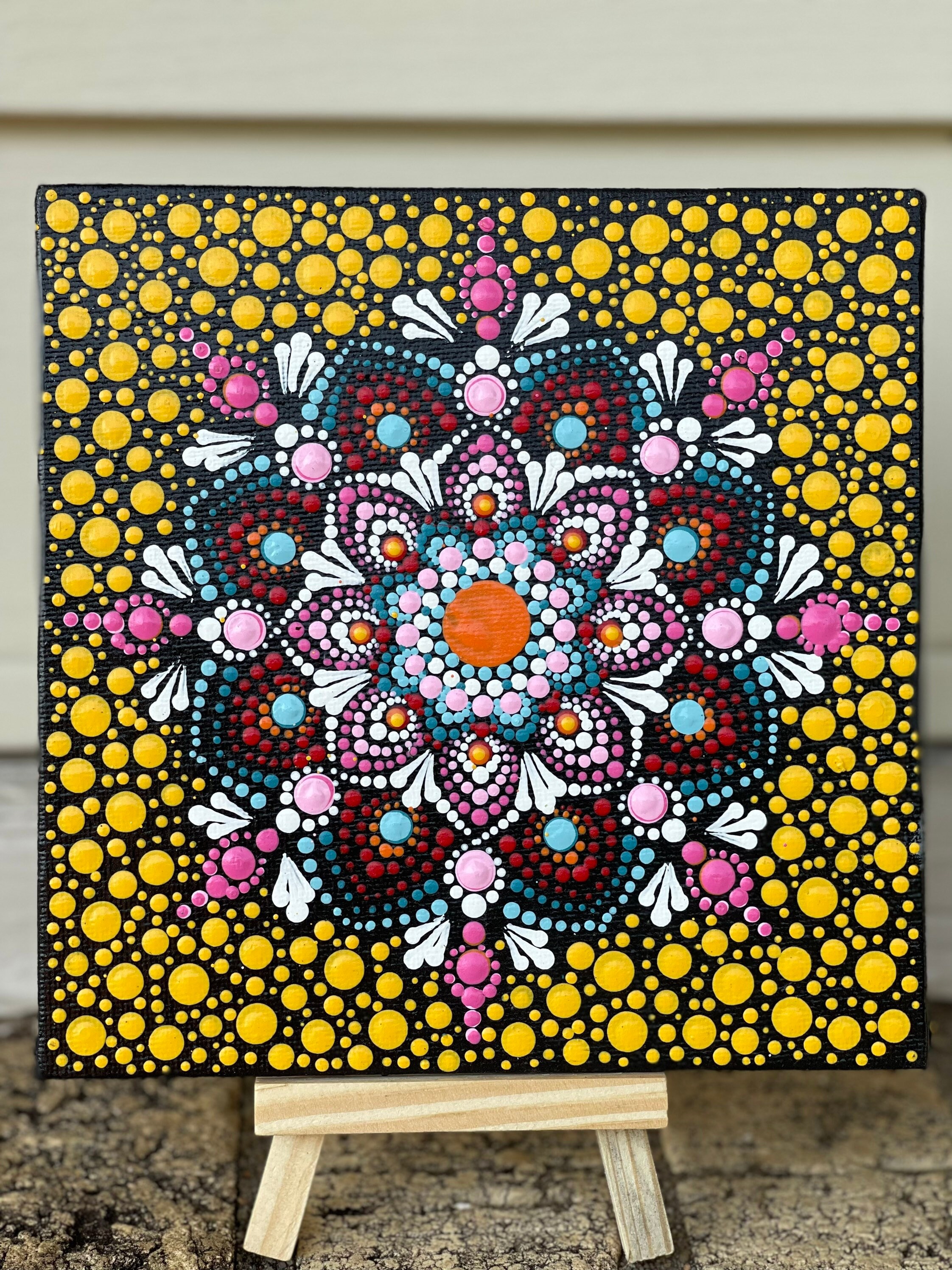 Dot Mandala Paintings on Canvas - Etsy