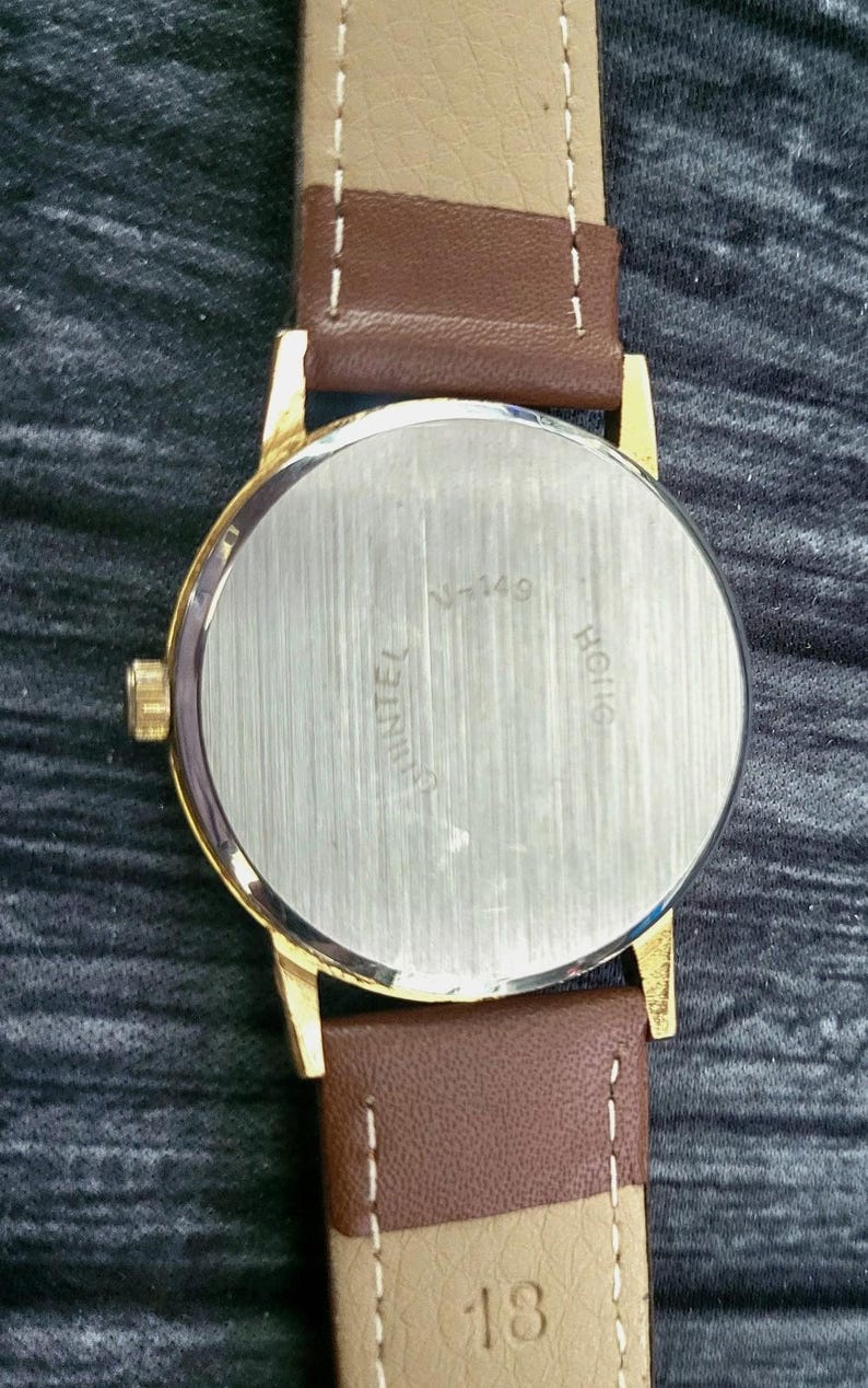 Very Rare Vintage Quintel Pie Pan Mens 80s Retro Dress Watch - Etsy ...