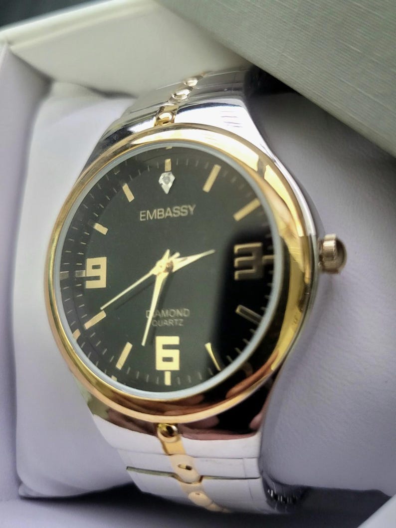 Rare Vintage Gruen Embassy Diamond Mens Watch New in Box - Etsy