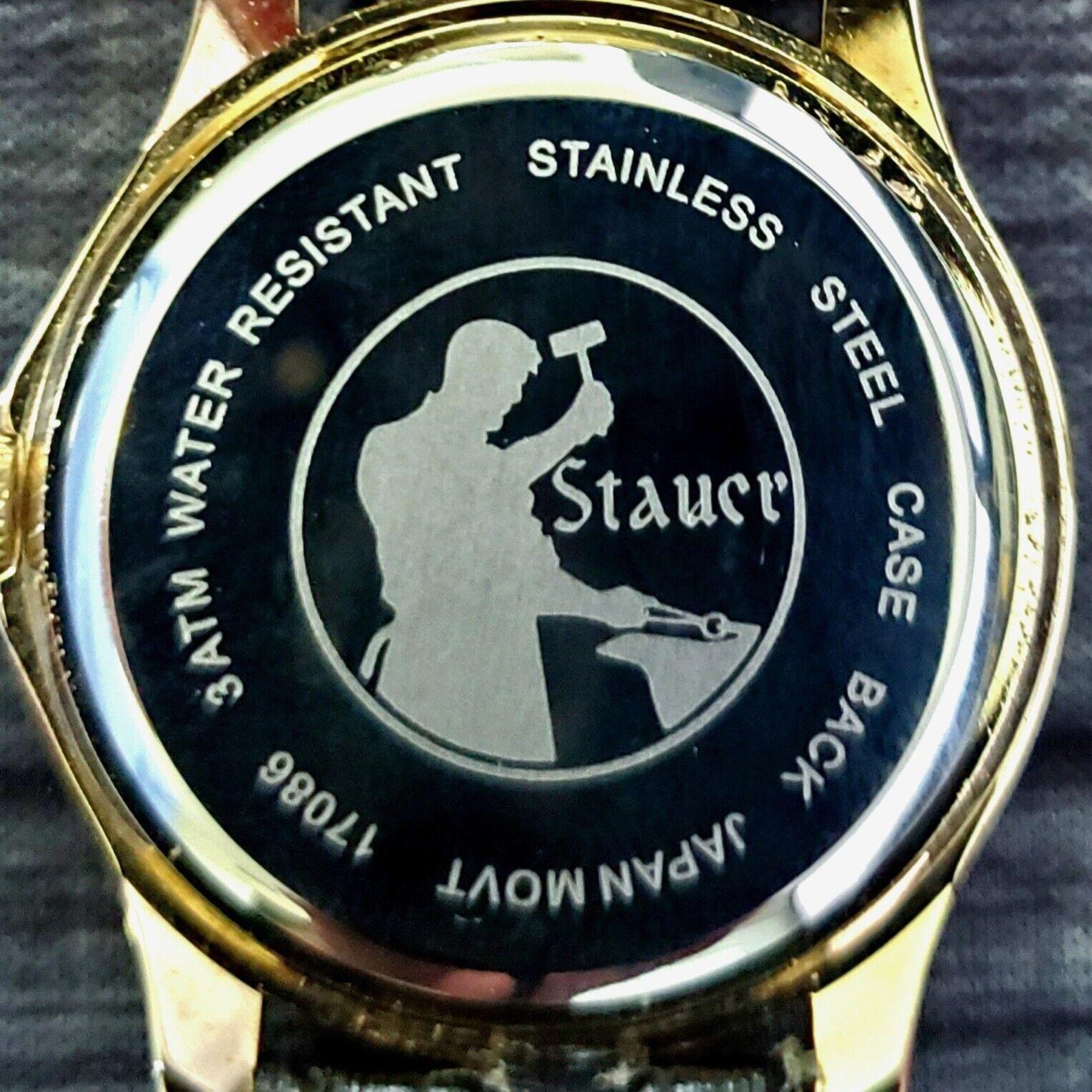 Stauer Vintage Style Embossed Dial Leather Mens Dress Watch - Etsy