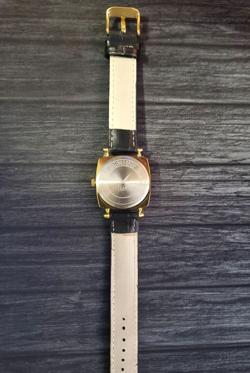 RARE Camy Geneve Mechanical Swiss Watch Restored Serviced Gld-blk-blk ...