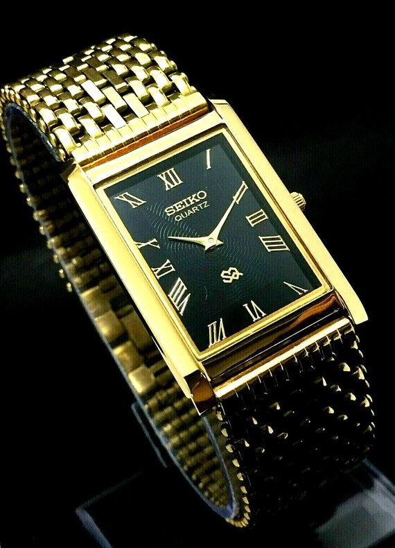 RARE Lovingly Restored Seiko SQ Tank Rectangular Gorg… - Gem