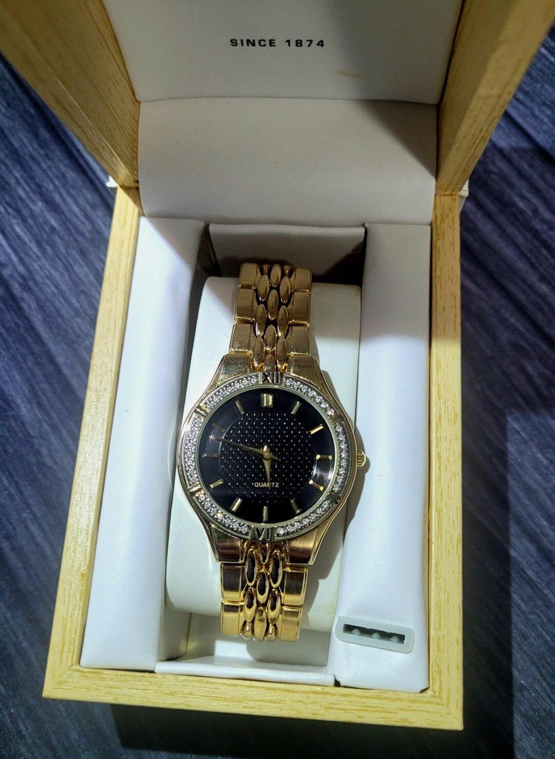 Vintage Gruen Embassy Diamond Bezel Mens Watch New in Box - Etsy