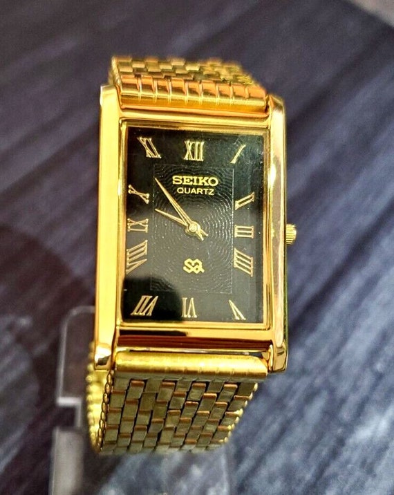 RARE Lovingly Restored Seiko SQ Tank Rectangular Gorg… - Gem