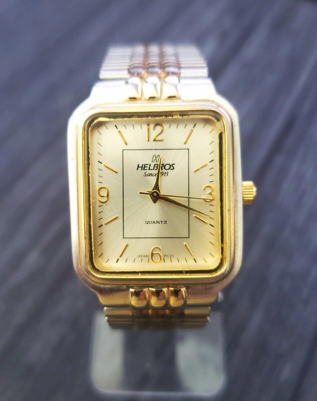 Rare Vintage Retro Helbros 80s Mens Tank Watch New Battery - Etsy