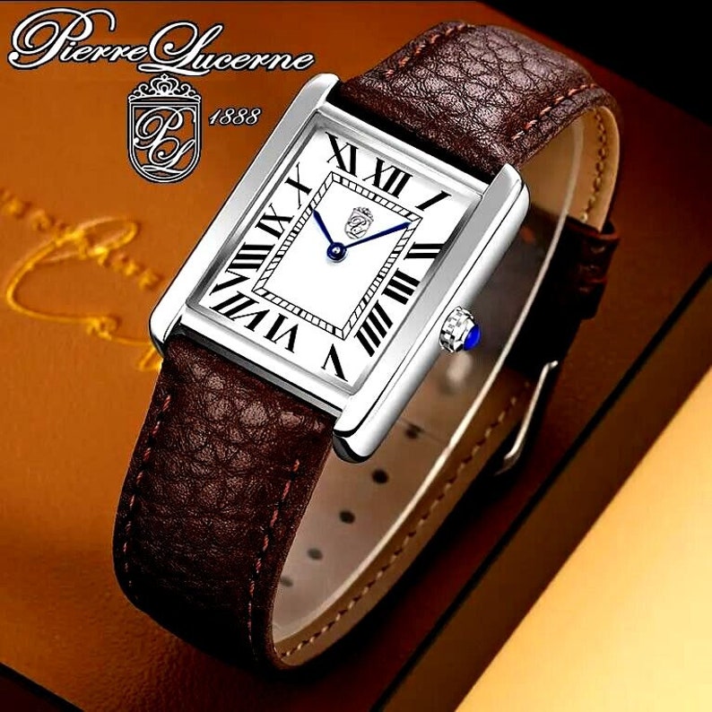 Pierre Lucerne 1888 Must Tank Style Mens Dress Watch Swiss Inspired ...