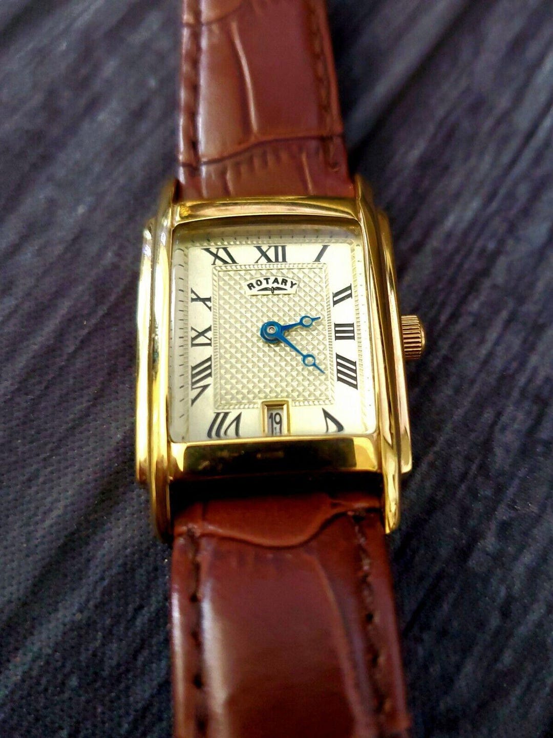 Rotary Ladies Swiss Tank Watch Guilloché Dial Date LS-428319 - Etsy