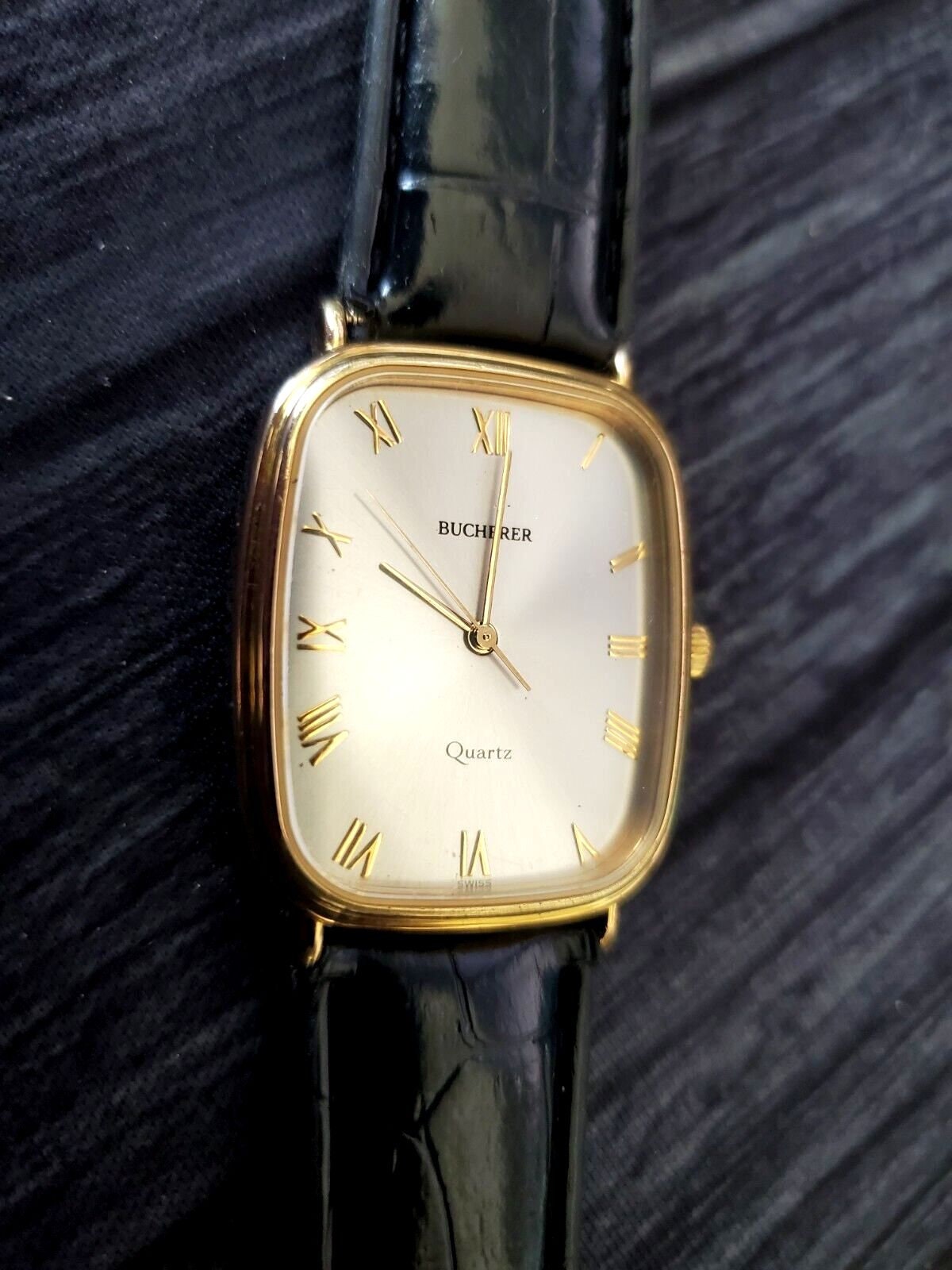 SUPER RARE Bucherer Excellent Vintage Gentleman's Men's Quartz Swiss ...