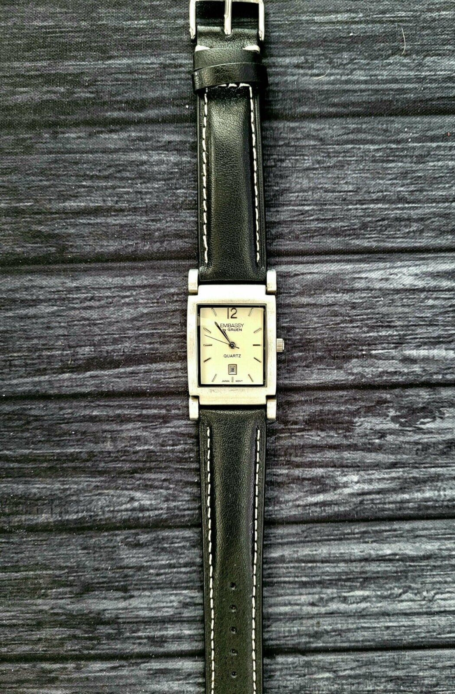 Rare Hinged Lug Embassy Gruen Date Vintage Men's Tank Watch - Etsy