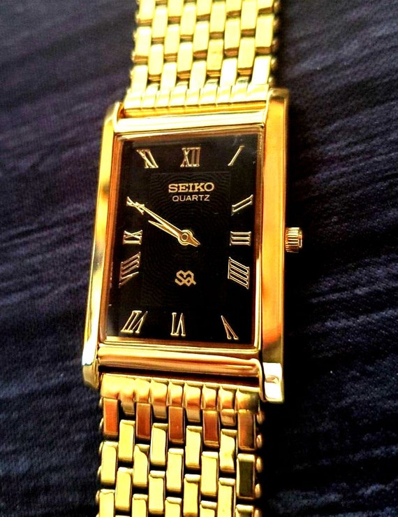 RARE Lovingly Restored Seiko SQ Tank Rectangular Gorg… - Gem